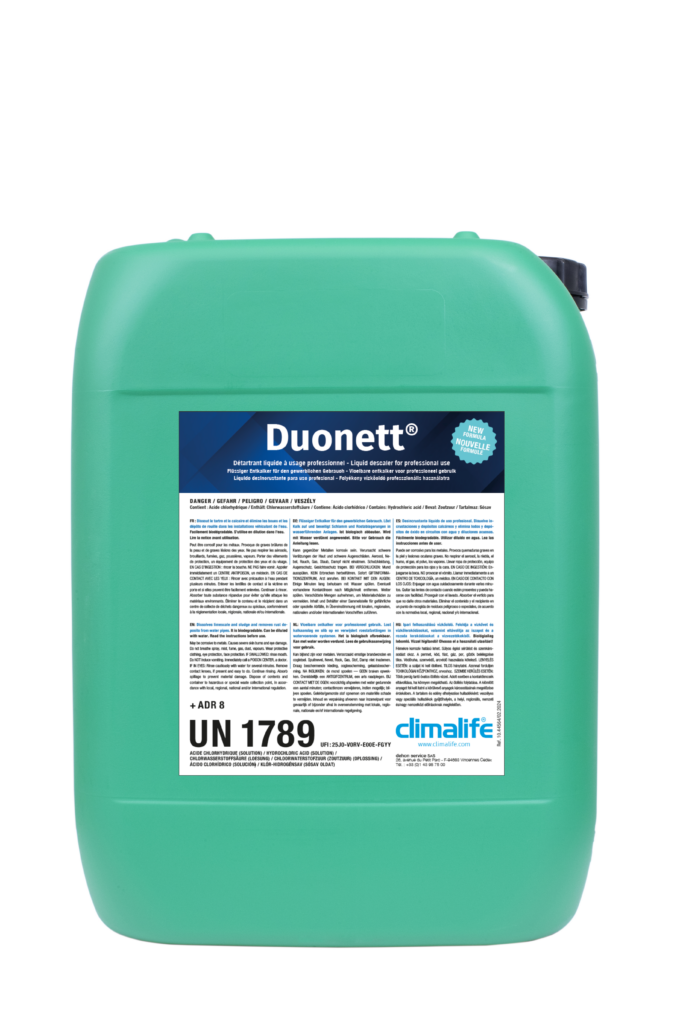 Duonett® liquid descaler for industrial use - Climalife